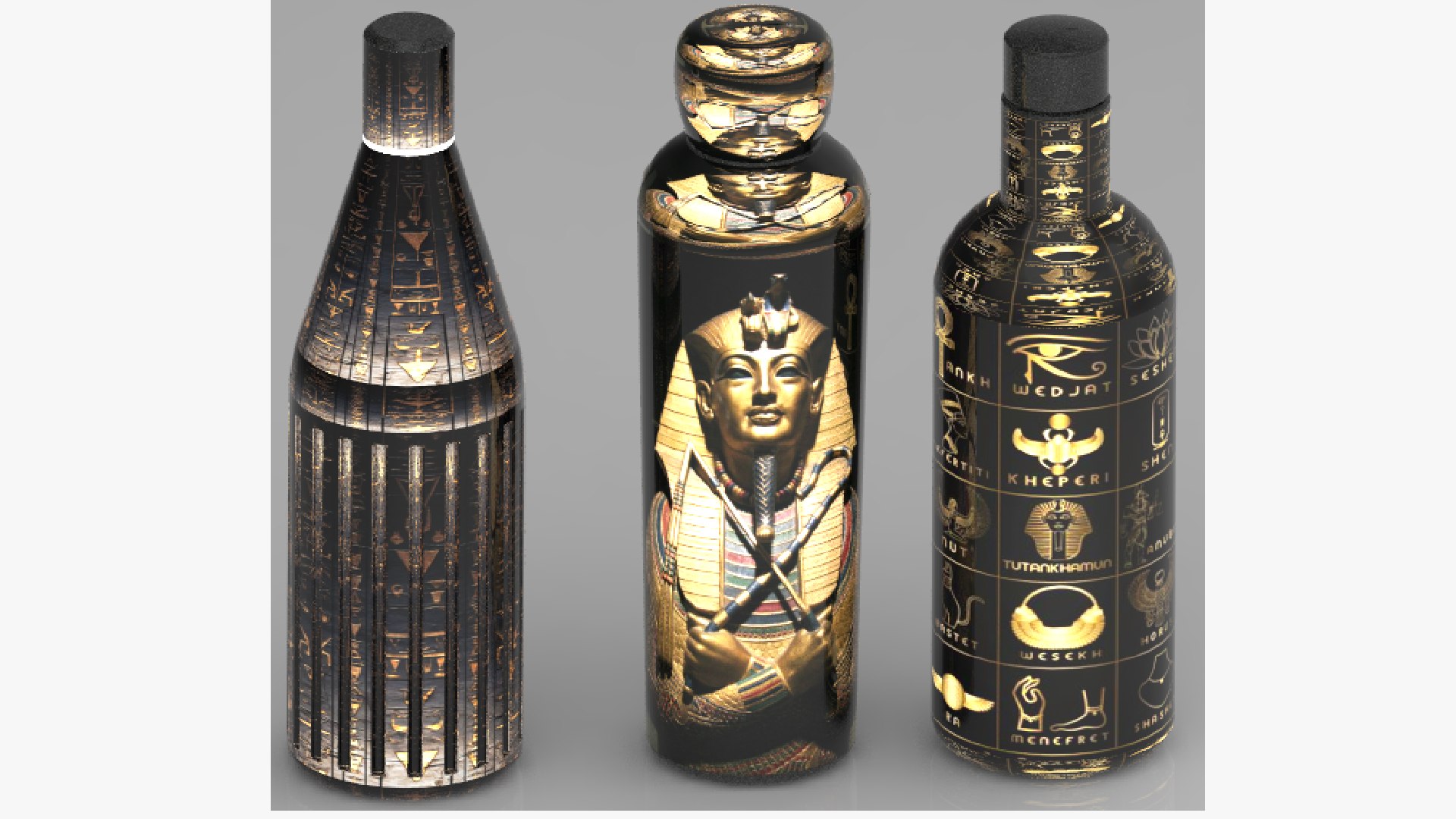 Water Bottle Print Egypt Water Bottle Model - TurboSquid 2144265