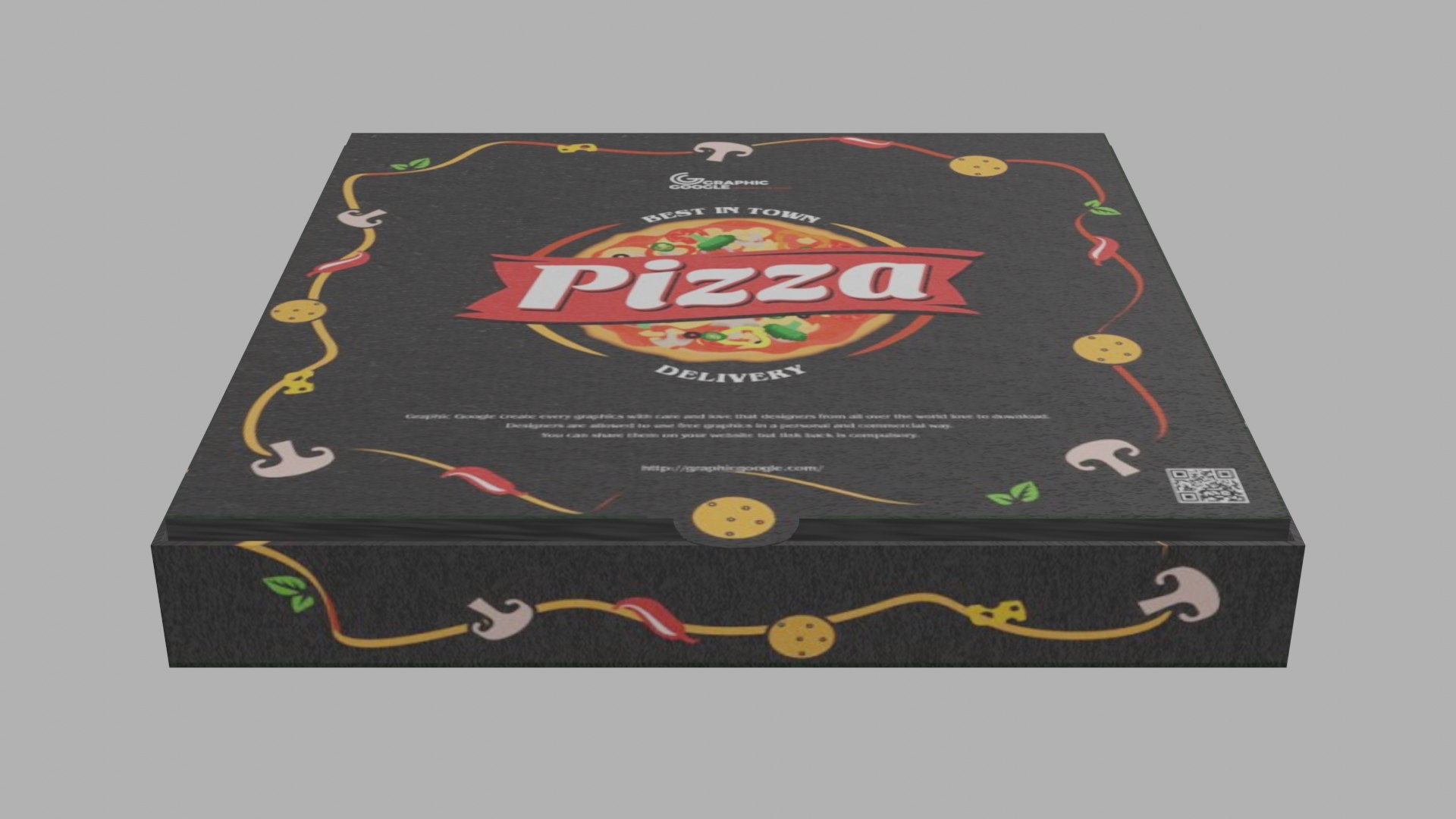 Pizza Box 3D Model - TurboSquid 2002168