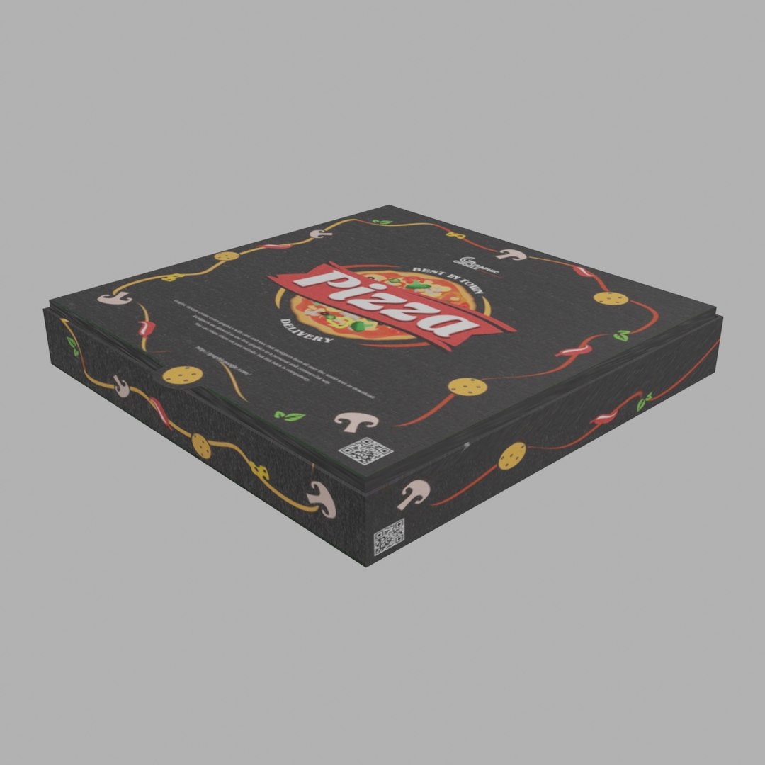 Pizza Box 3D Model - TurboSquid 2002168