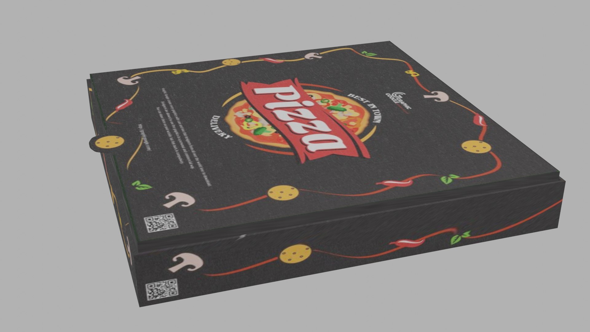 Pizza Box 3D Model - TurboSquid 2002168