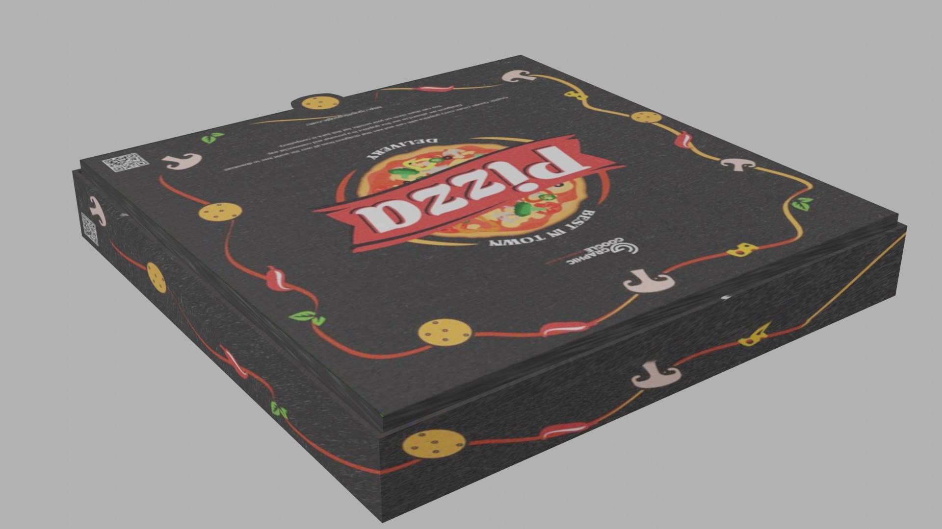 Pizza Box 3D Model - TurboSquid 2002168