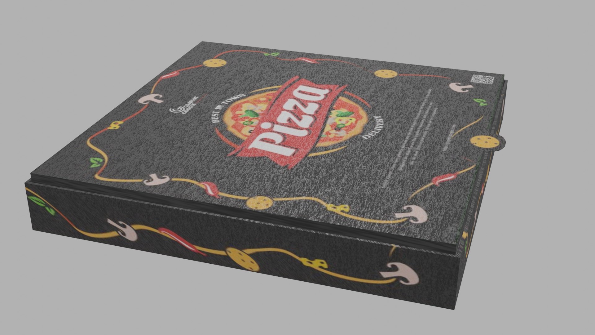 Pizza Box 3D Model - TurboSquid 2002168