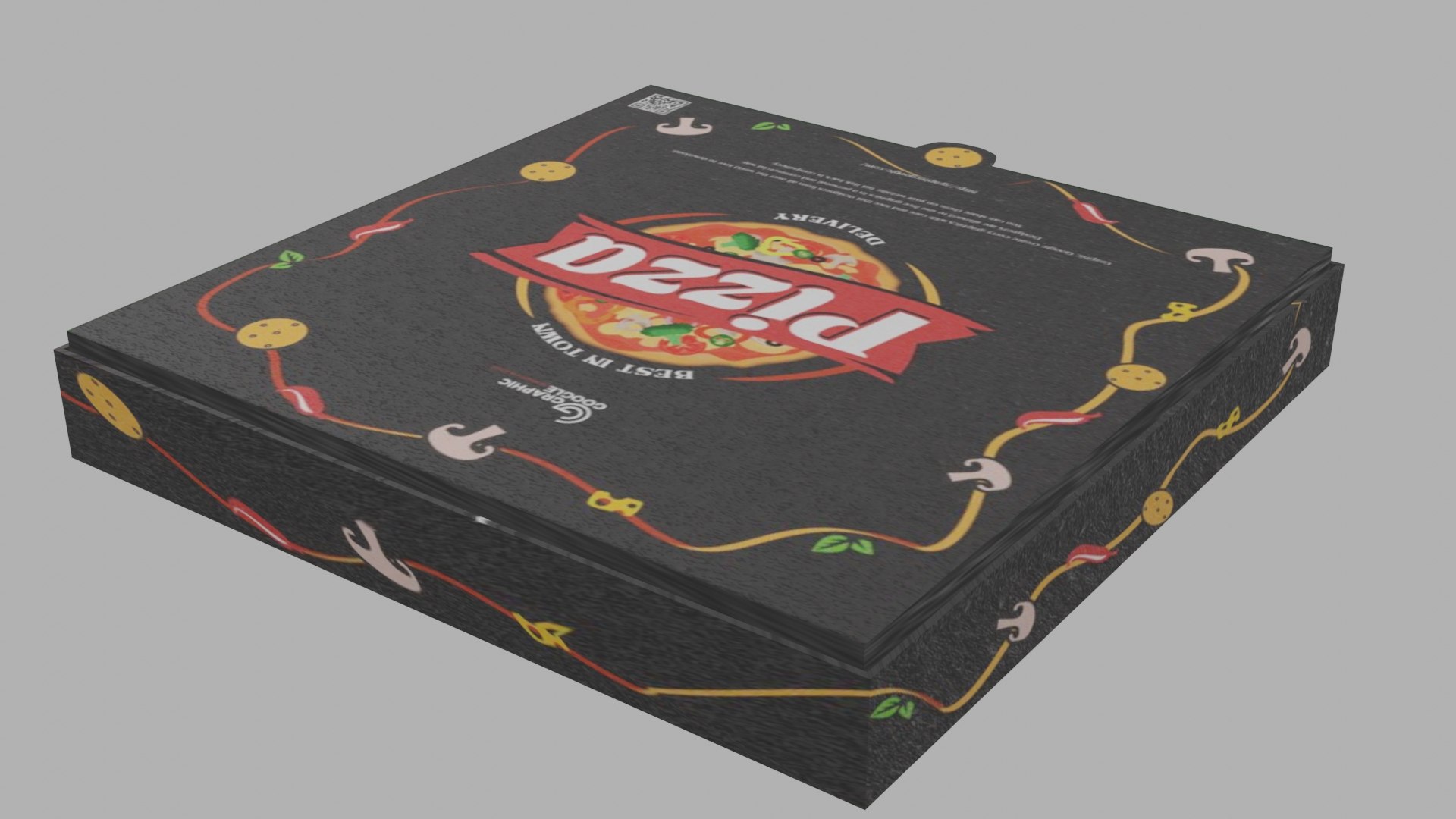Pizza Box 3D Model - TurboSquid 2002168
