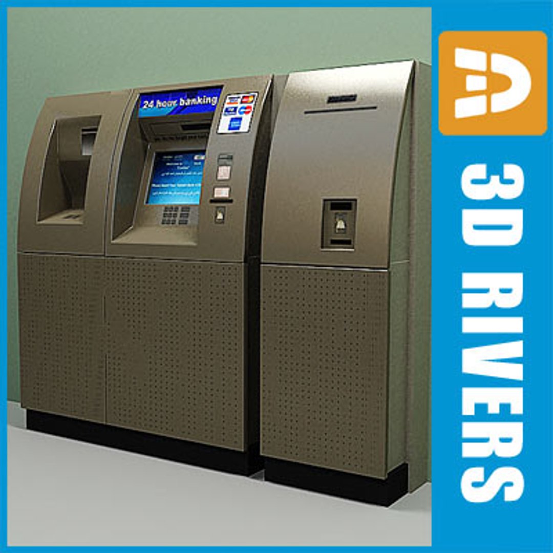3d Max Automated Bank Minibank