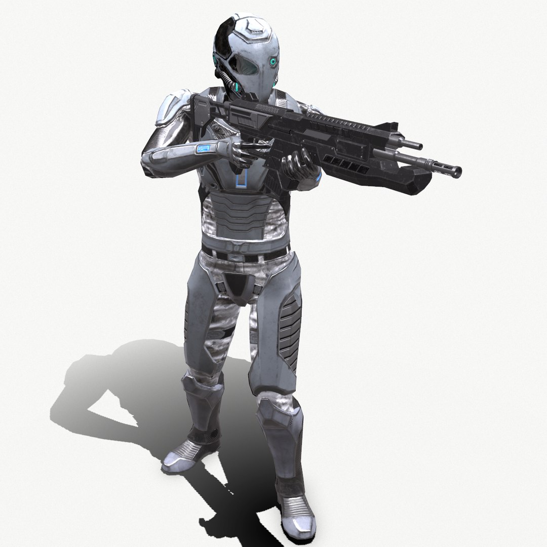 Armored Soldier 3D Model - TurboSquid 1885634