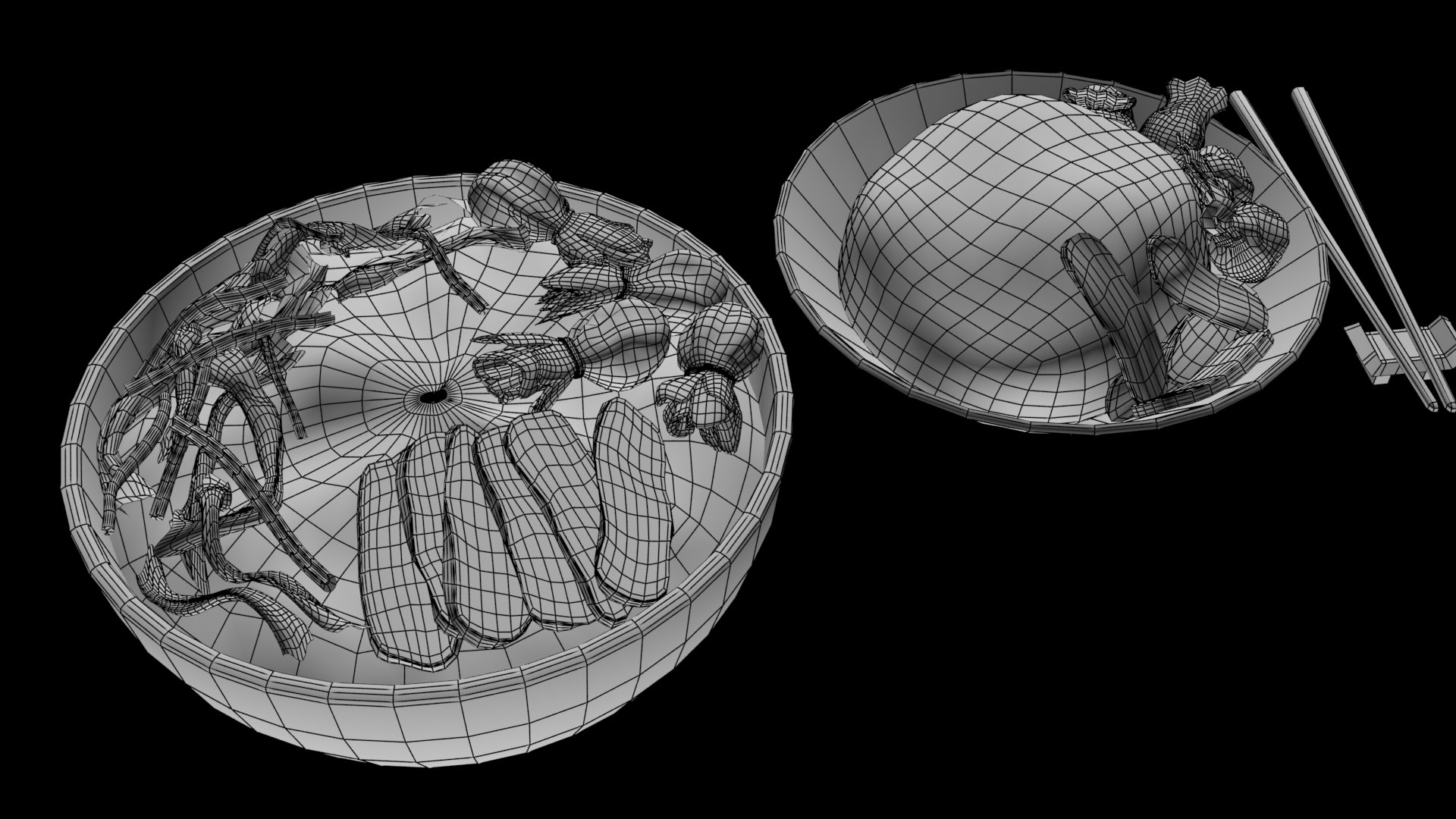 Wanton Noodle 3D Model - TurboSquid 1925776
