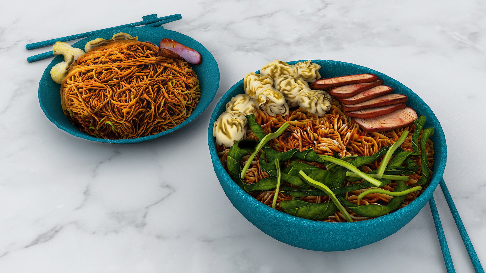 Wanton Noodle 3D Model - TurboSquid 1925776