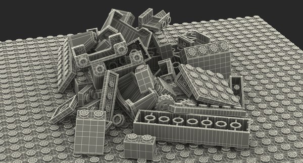 3D random lego bricks - TurboSquid 1313942