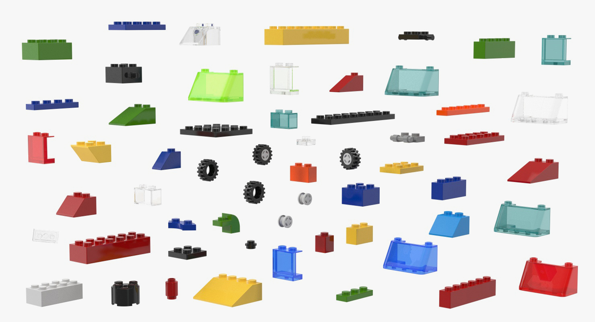 3D Random Lego Bricks - TurboSquid 1313942