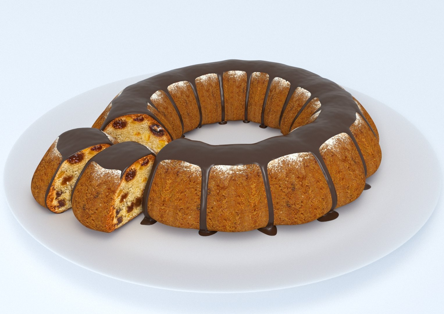 3D Cupcake Sliced Model - TurboSquid 1403245