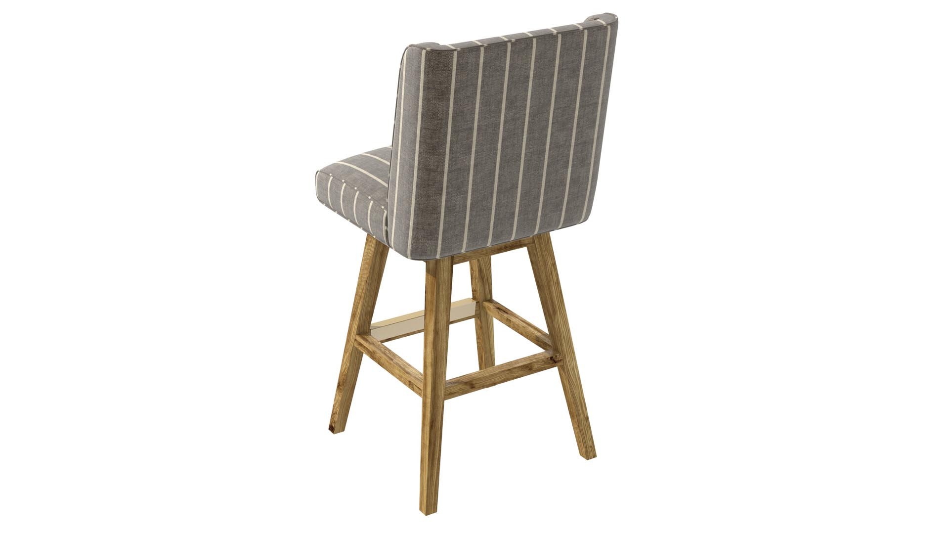 ALDER TWEED TRIBECA SWIVEL BAR STOOL 3D model - TurboSquid 2078181