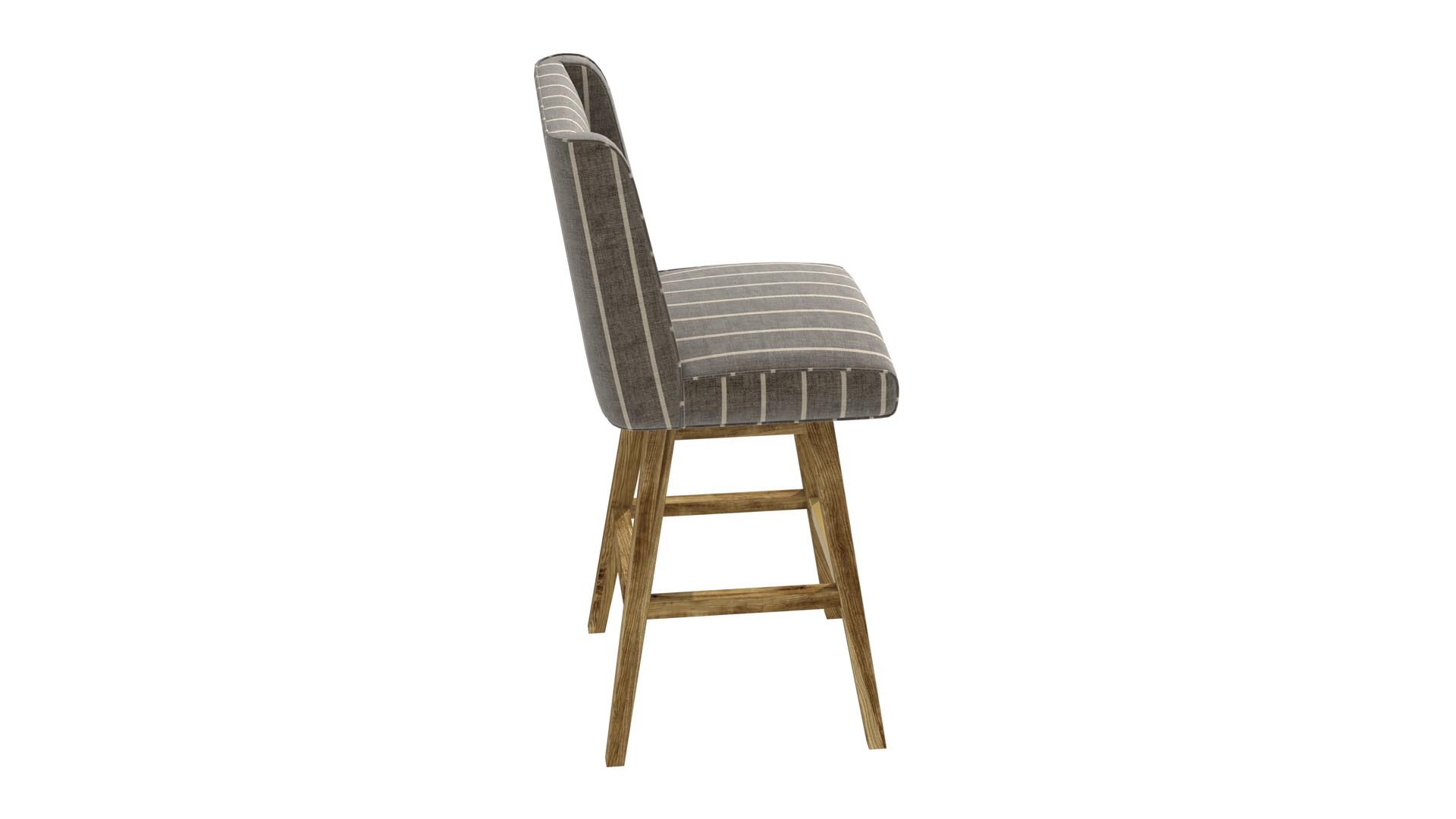 ALDER TWEED TRIBECA SWIVEL BAR STOOL 3D model - TurboSquid 2078181