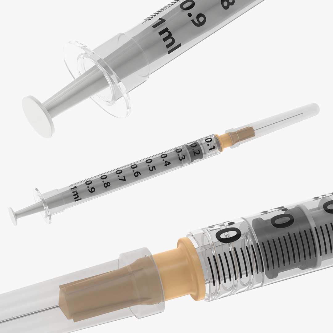 Syringe 1ml ml 3D model - TurboSquid 1635396