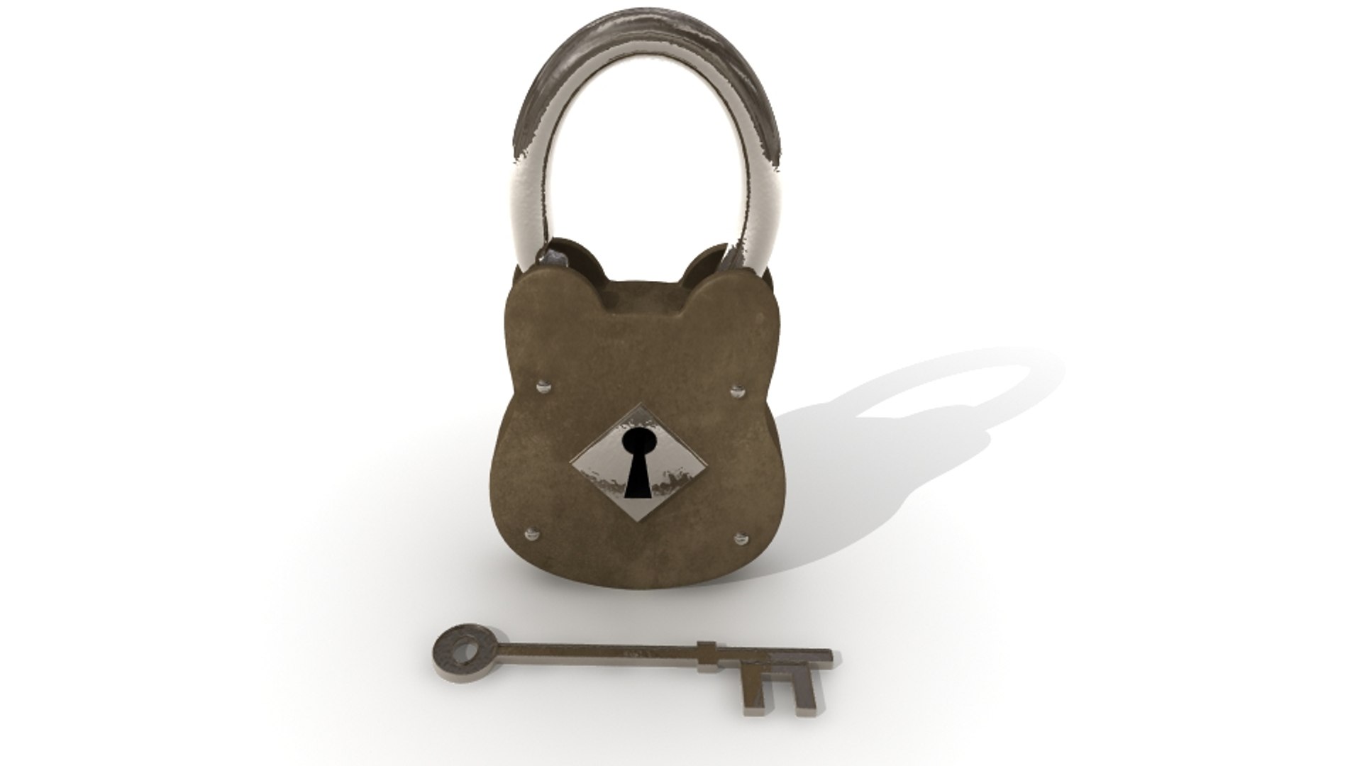 3d Model Key Lock