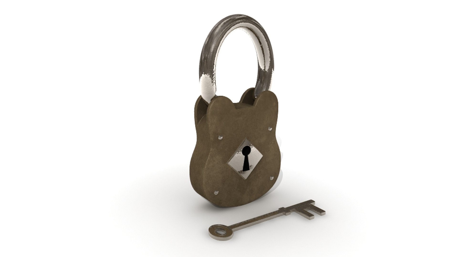 3d Model Key Lock