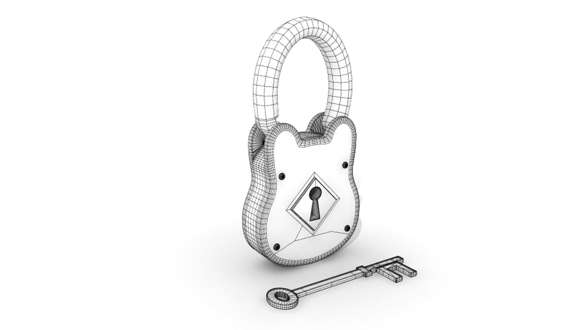3d Model Key Lock