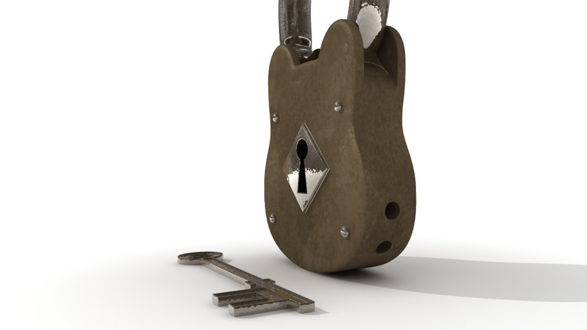 3d Model Key Lock