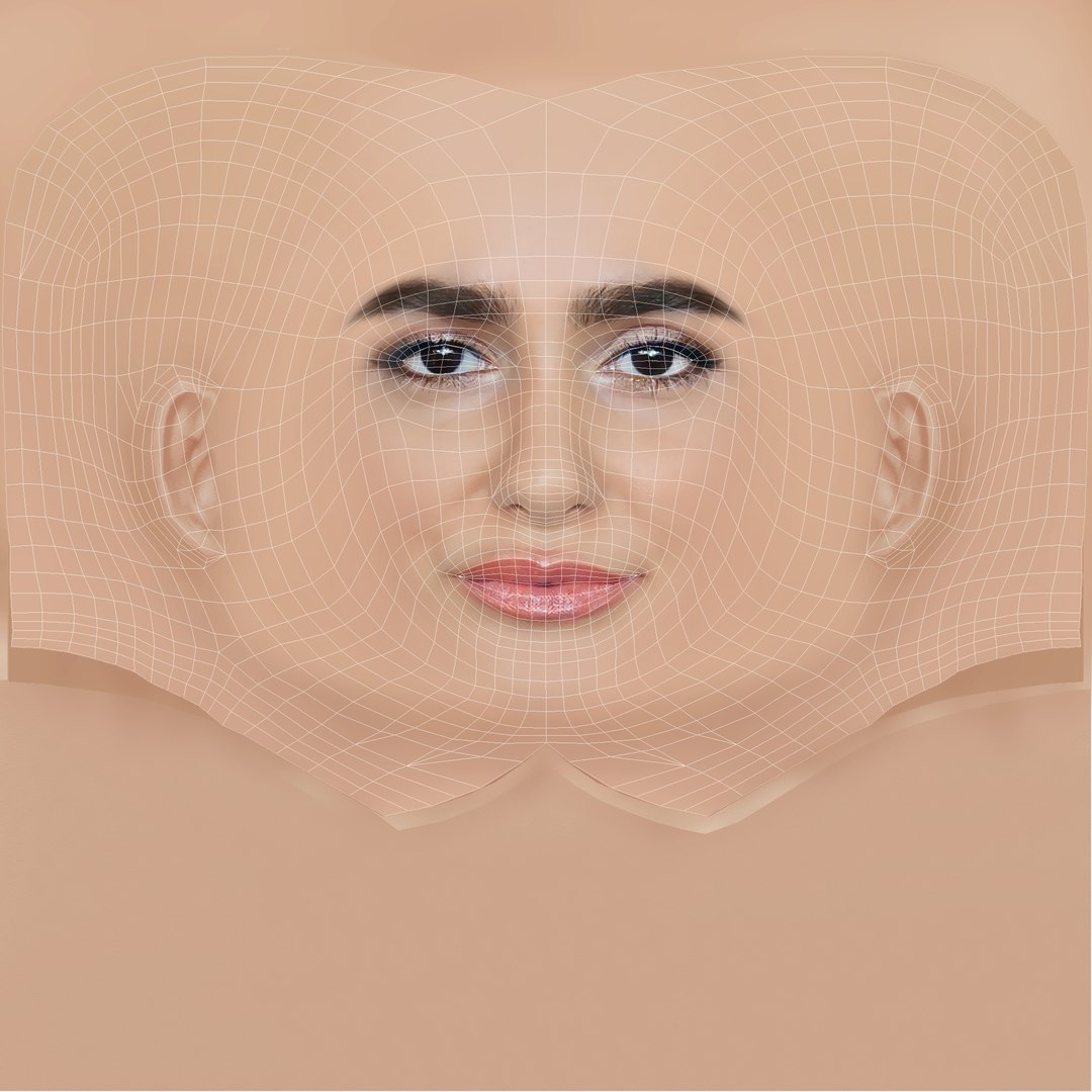3D Alicia Sanz Head - No Hair - Low Poly Head For Game - TurboSquid 2351525