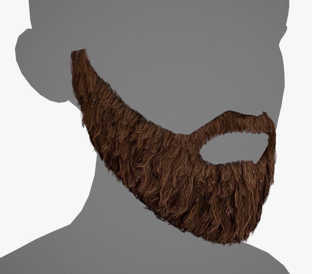 3D Facial Hair Cards Style 1 - Full Beard 1 model - TurboSquid 1983504