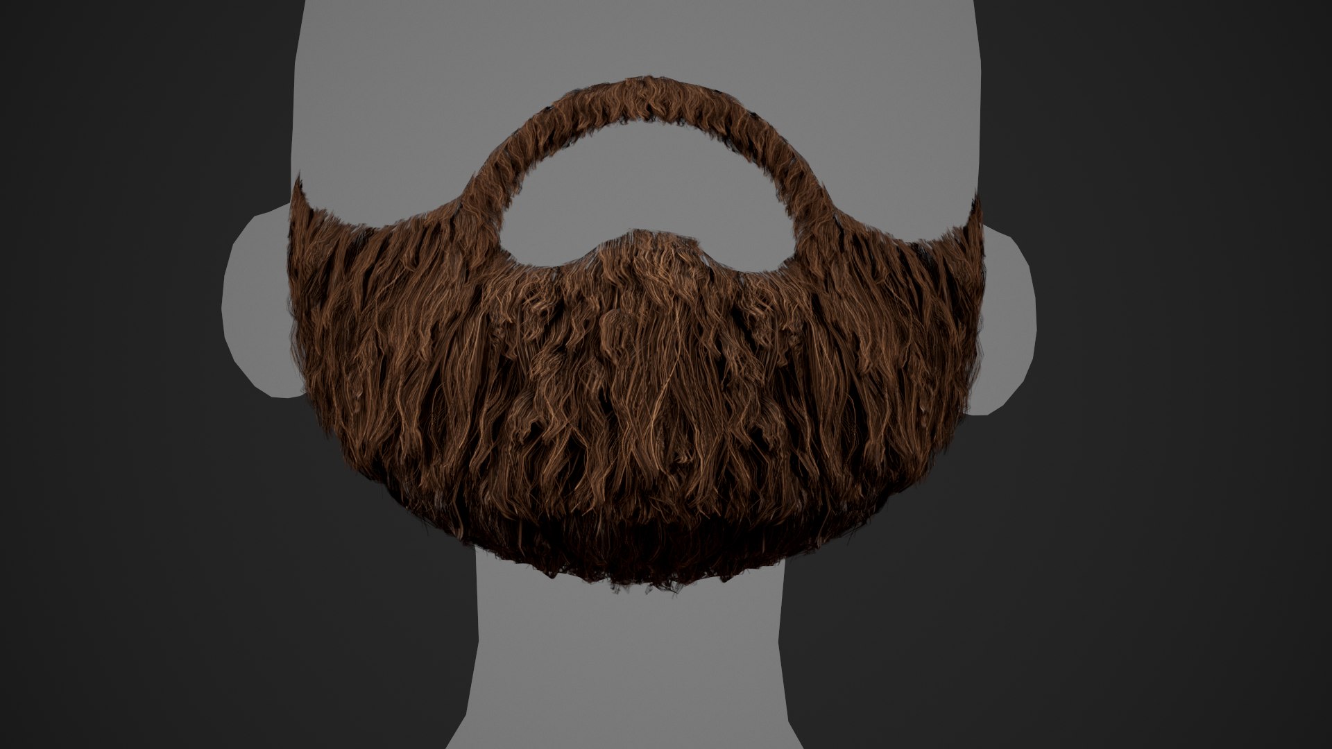 3D Facial Hair Cards Style 1 - Full Beard 1 Model - TurboSquid 1983504