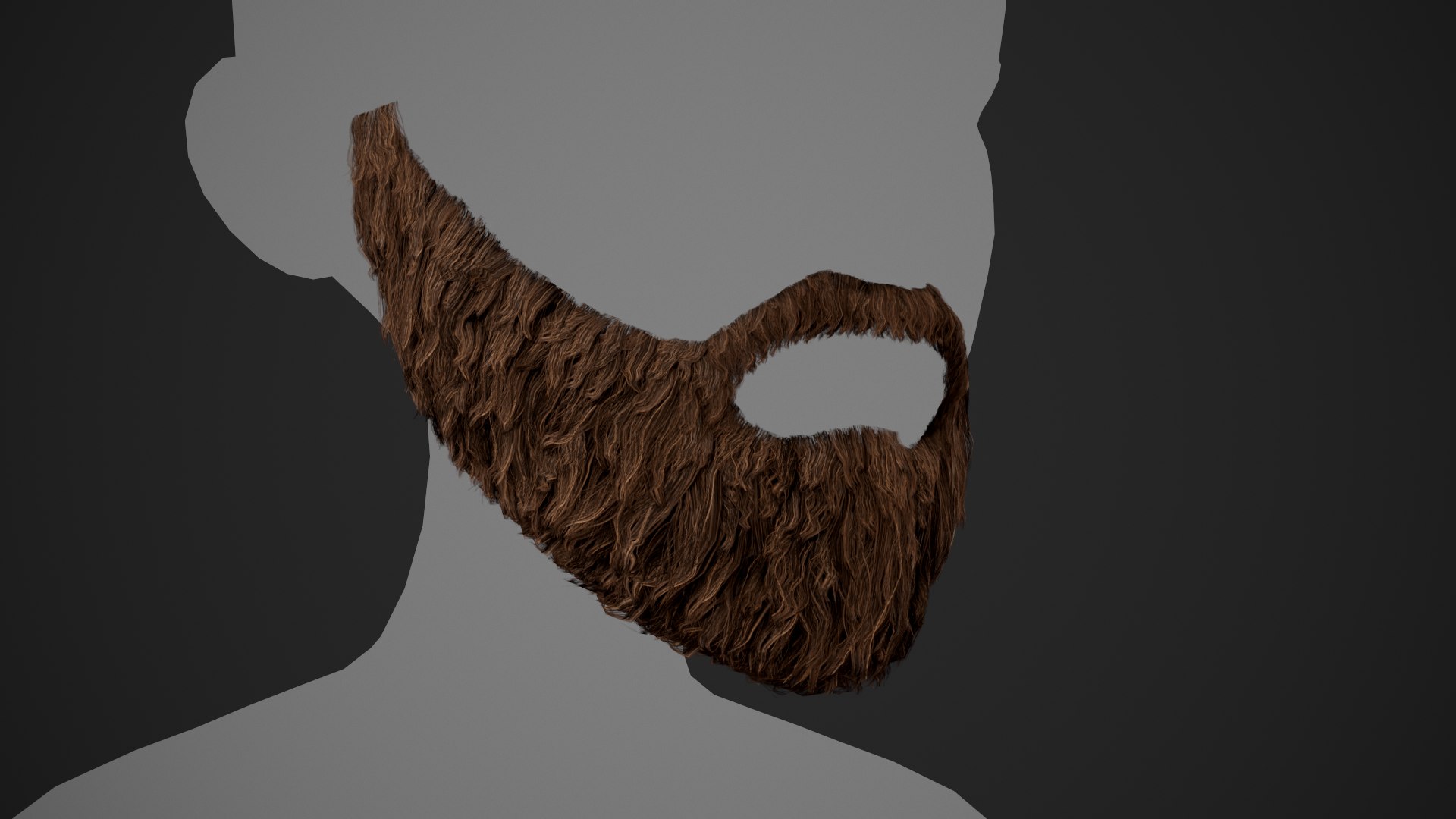 3D Facial Hair Cards Style 1 - Full Beard 1 Model - TurboSquid 1983504