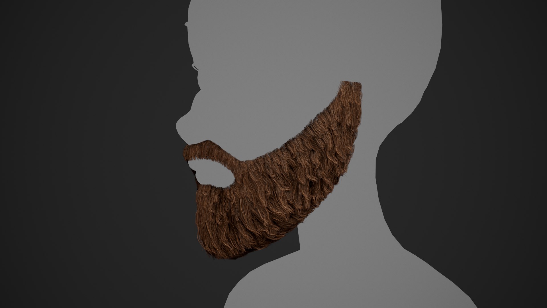 3D Facial Hair Cards Style 1 - Full Beard 1 Model - TurboSquid 1983504