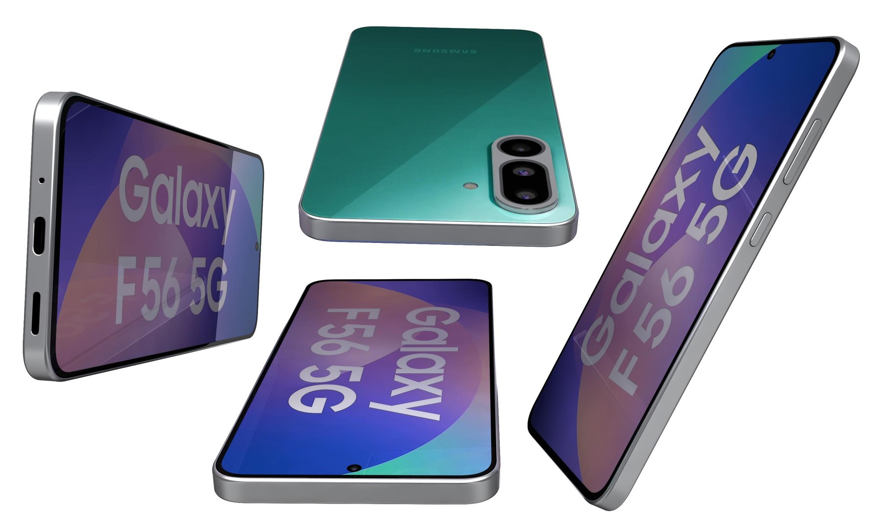 Samsung Galaxy F56 Green Model - TurboSquid 2408474
