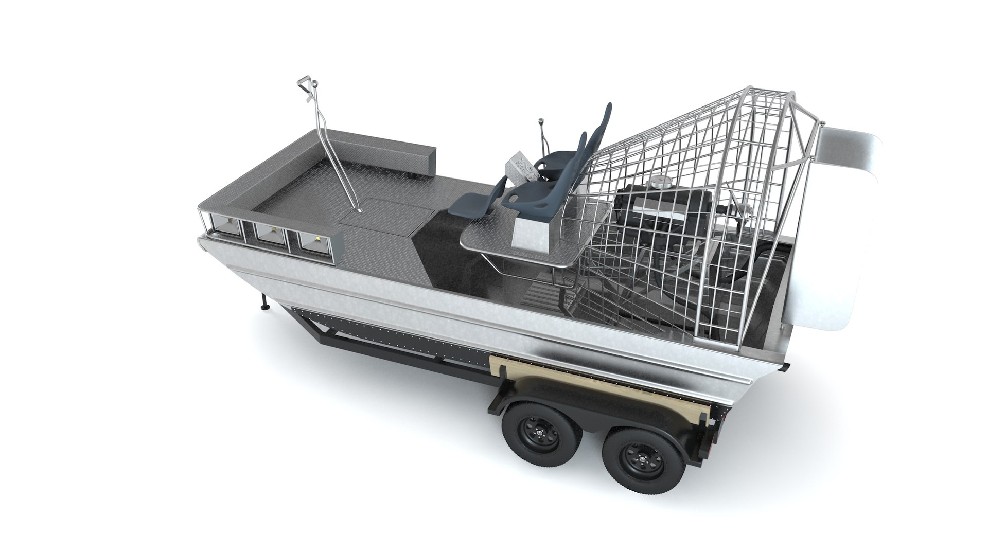 3d Airboat Trailer