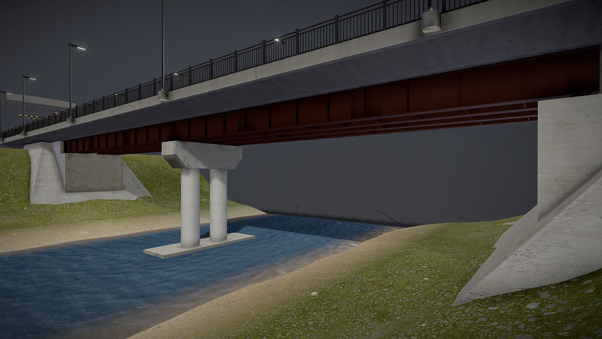 Plate Girder Bridge Model - TurboSquid 1872180