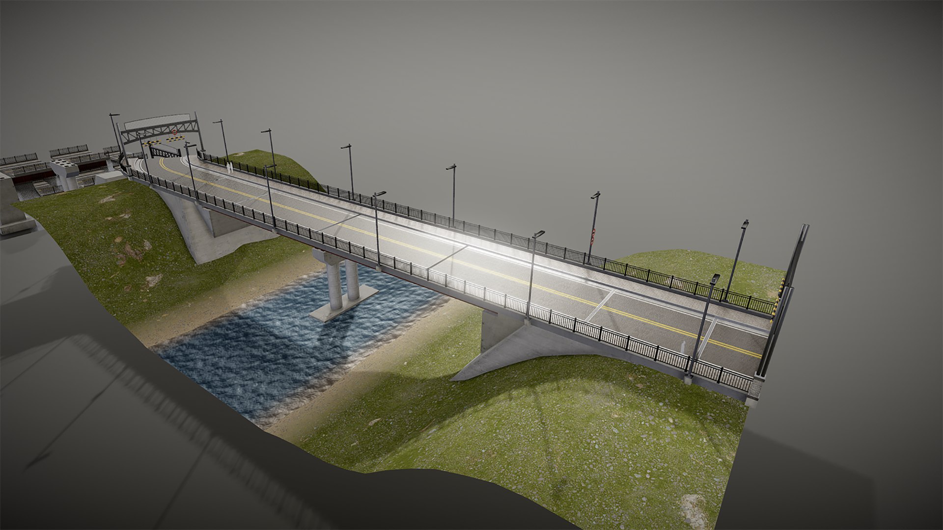 Plate Girder Bridge Model - TurboSquid 1872180