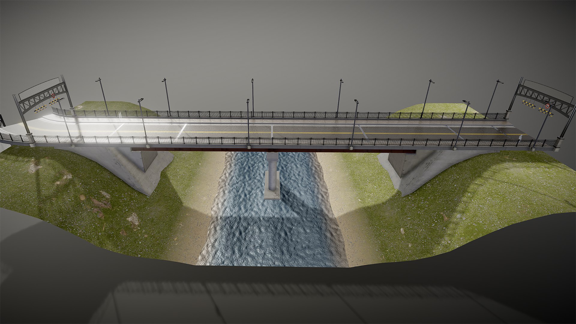 Plate Girder Bridge Model - TurboSquid 1872180