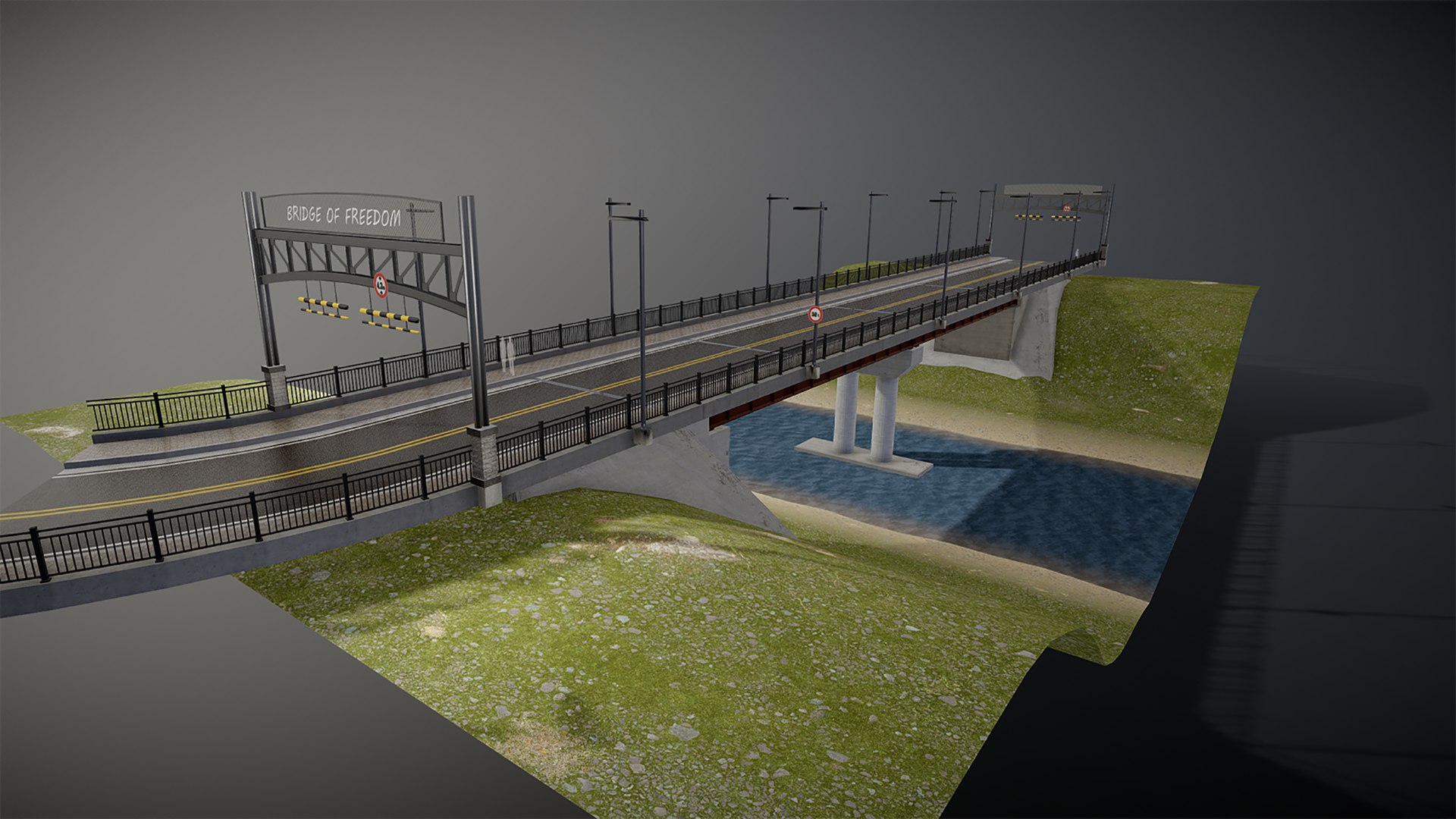 Plate Girder Bridge Model - TurboSquid 1872180