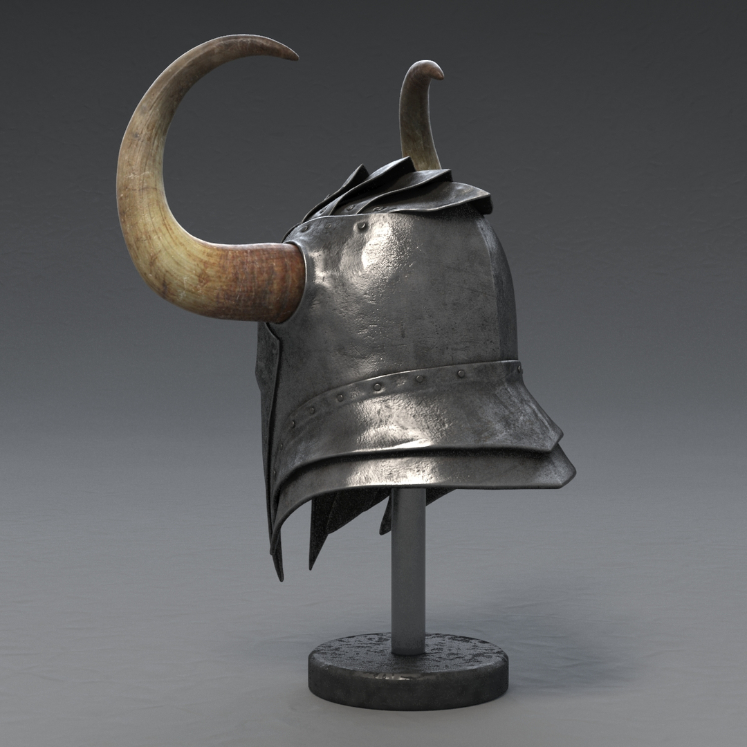 3d model of medieval knight helmet