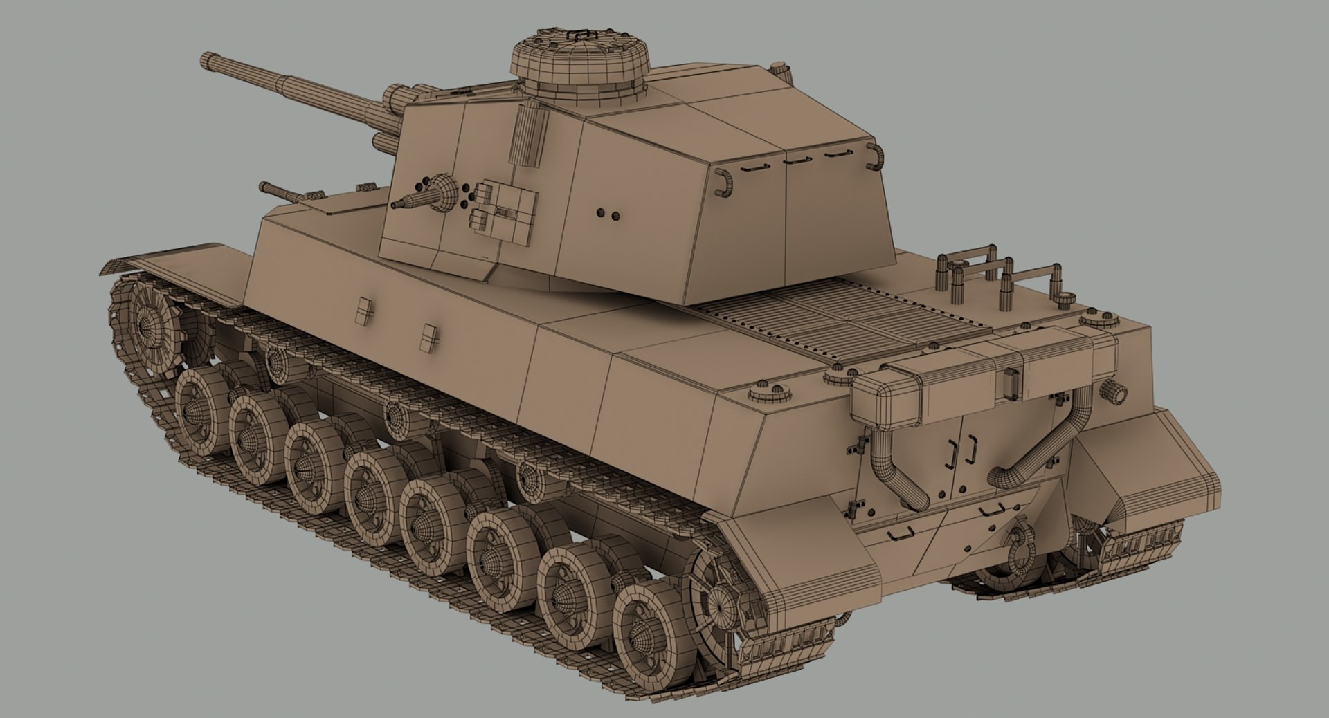 3D ww2 type 5 tank model - TurboSquid 1167305