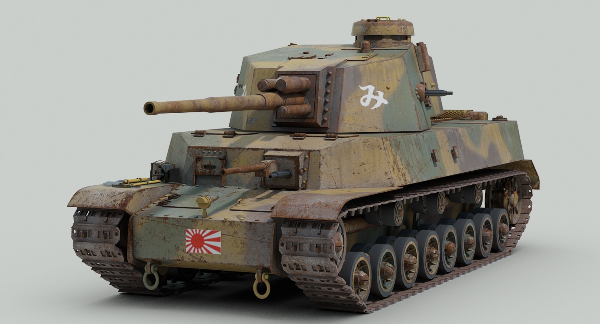 3D ww2 type 5 tank model - TurboSquid 1167305