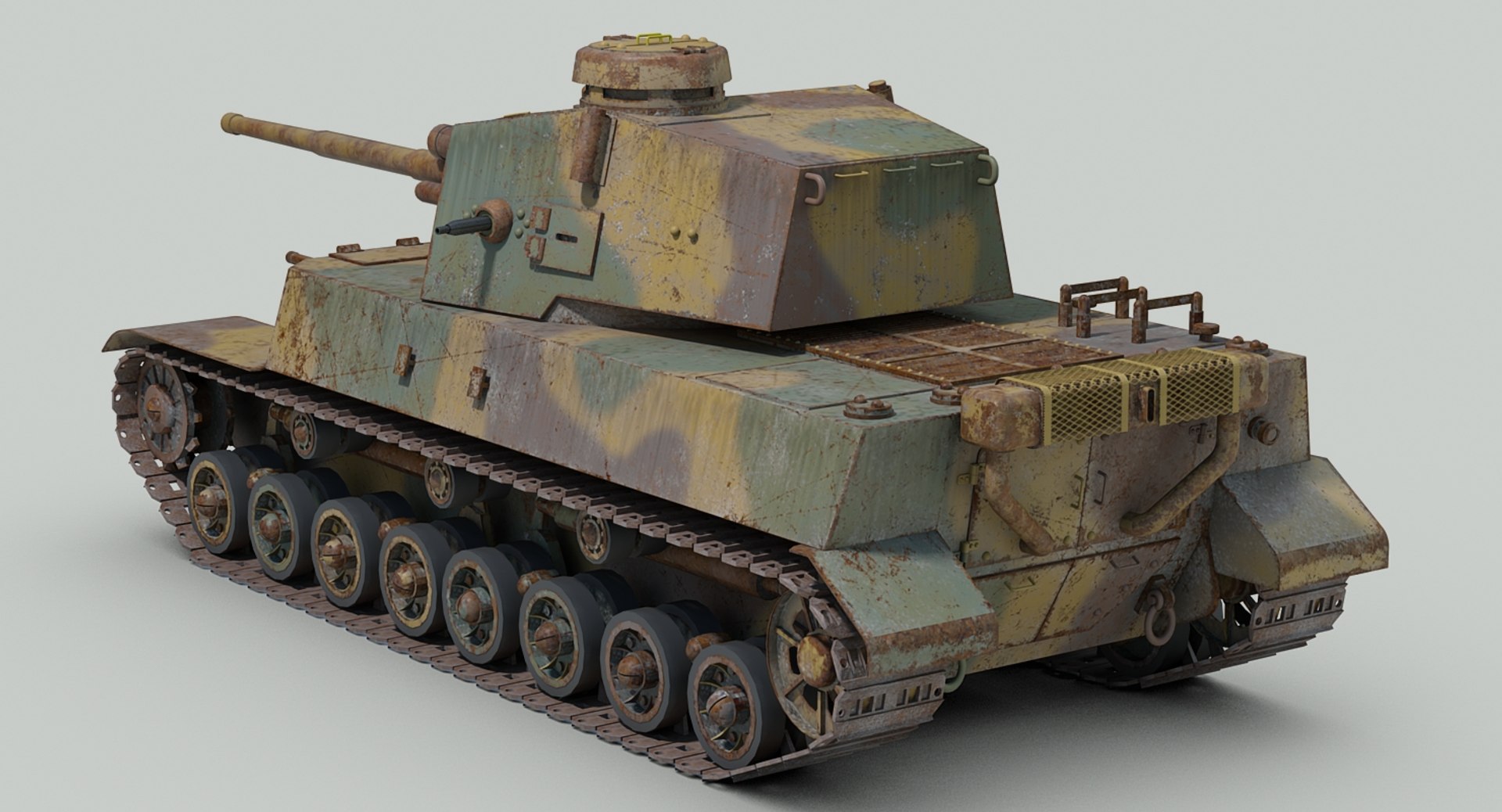 3D ww2 type 5 tank model - TurboSquid 1167305
