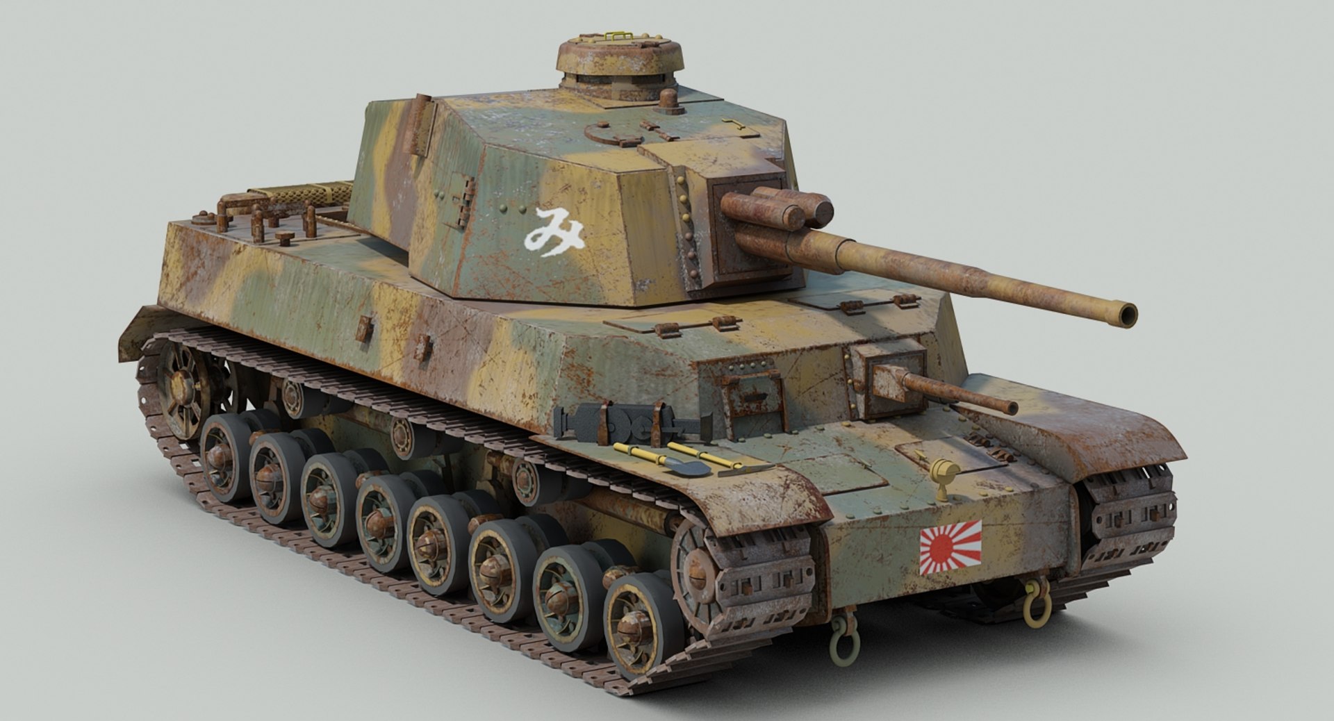 3D ww2 type 5 tank model - TurboSquid 1167305