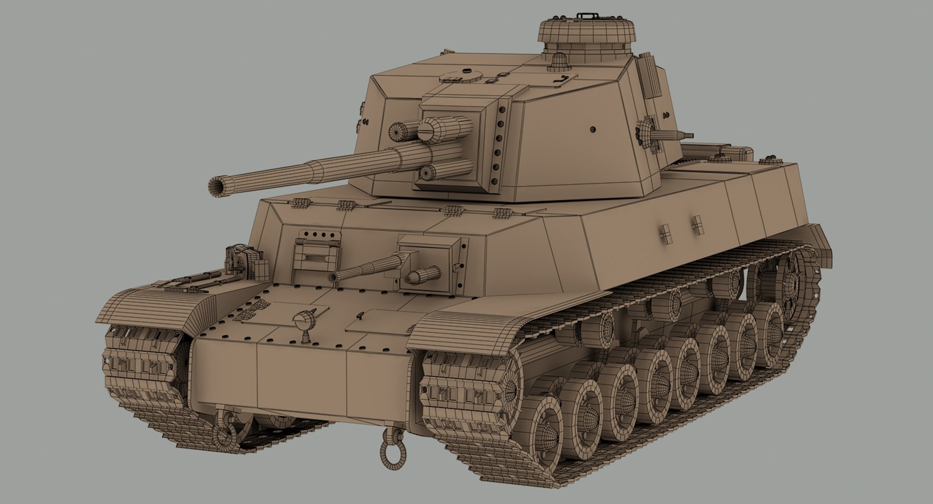 3D ww2 type 5 tank model - TurboSquid 1167305