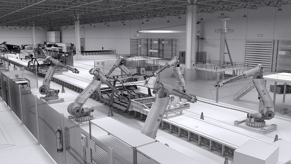 Car Factory 3D - TurboSquid 1716186