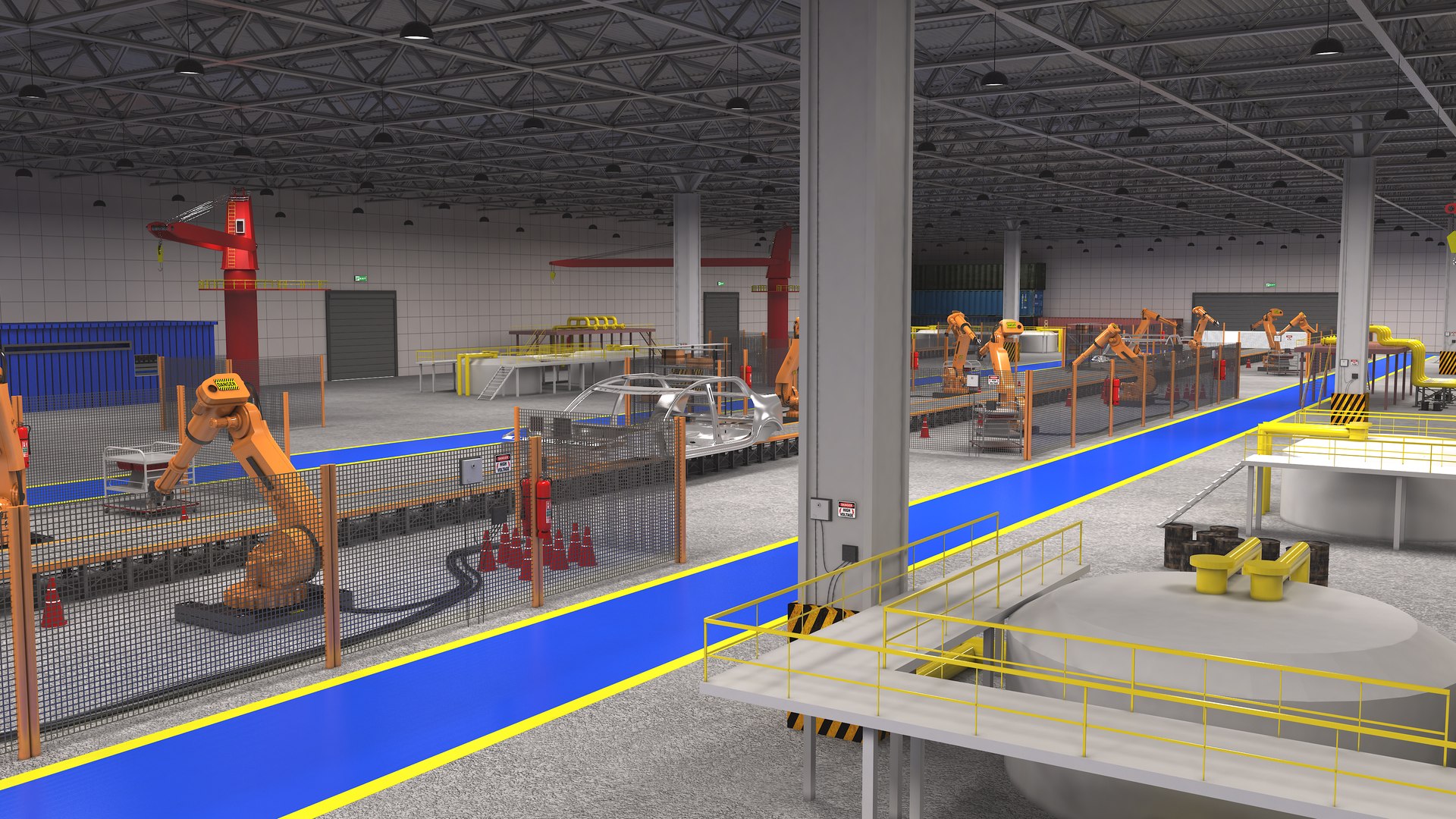 Car Factory 3D - TurboSquid 1716186