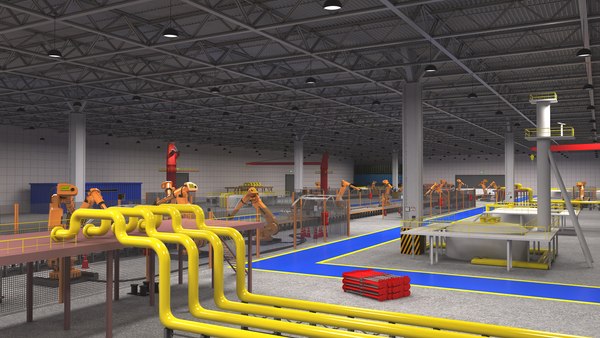 Car Factory 3D - TurboSquid 1716186