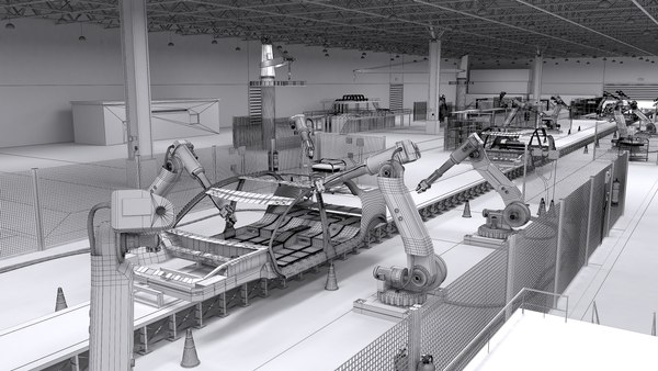 Car Factory 3D - TurboSquid 1716186