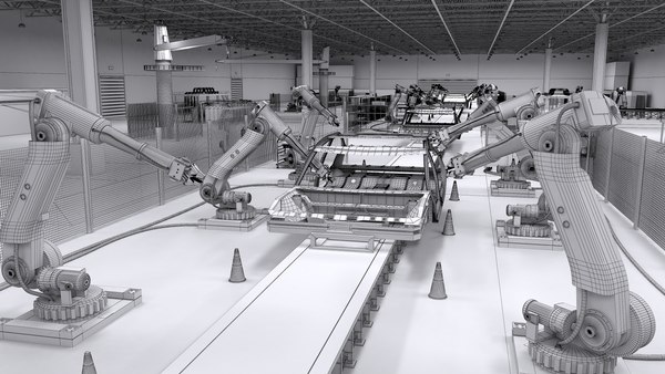 Car Factory 3D - TurboSquid 1716186