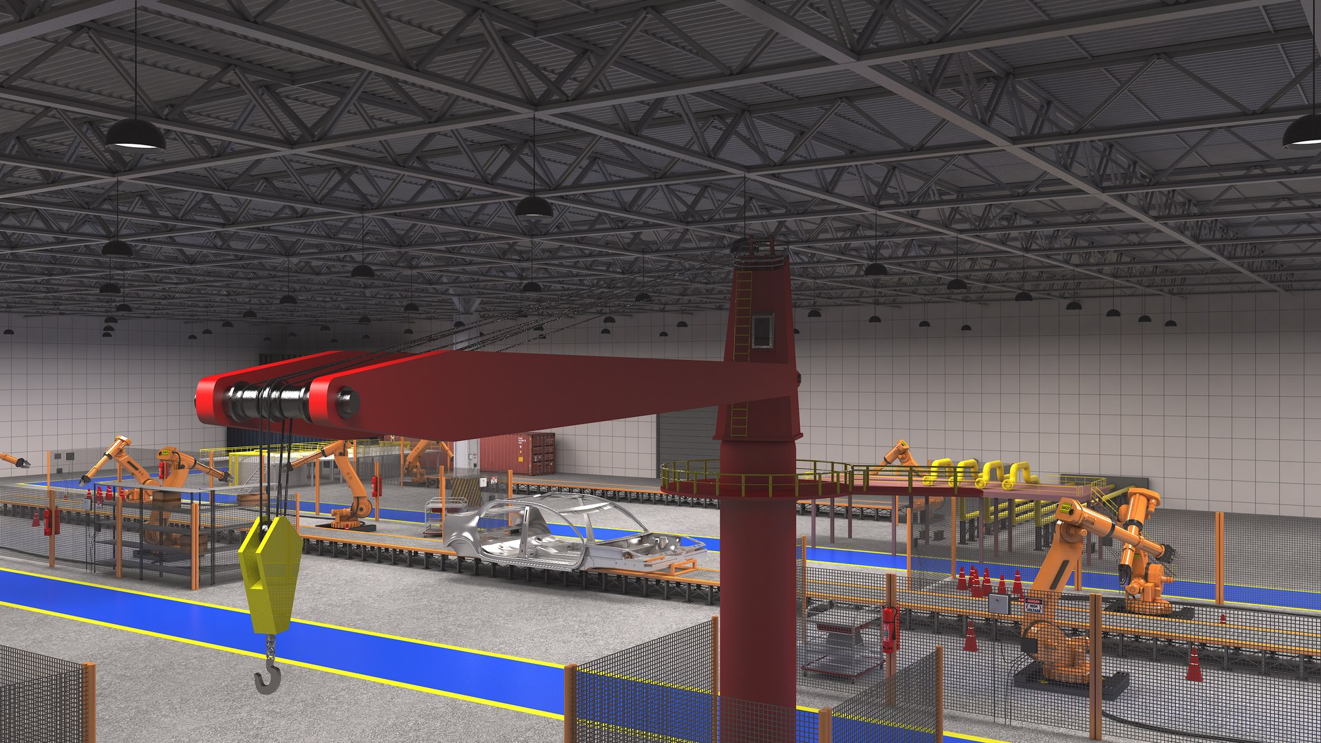 Car Factory 3D - TurboSquid 1716186