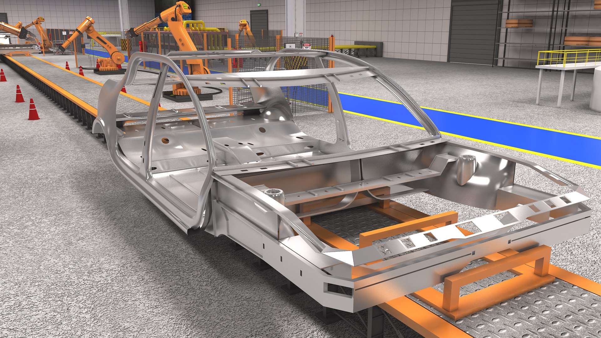 Car Factory 3D - TurboSquid 1716186