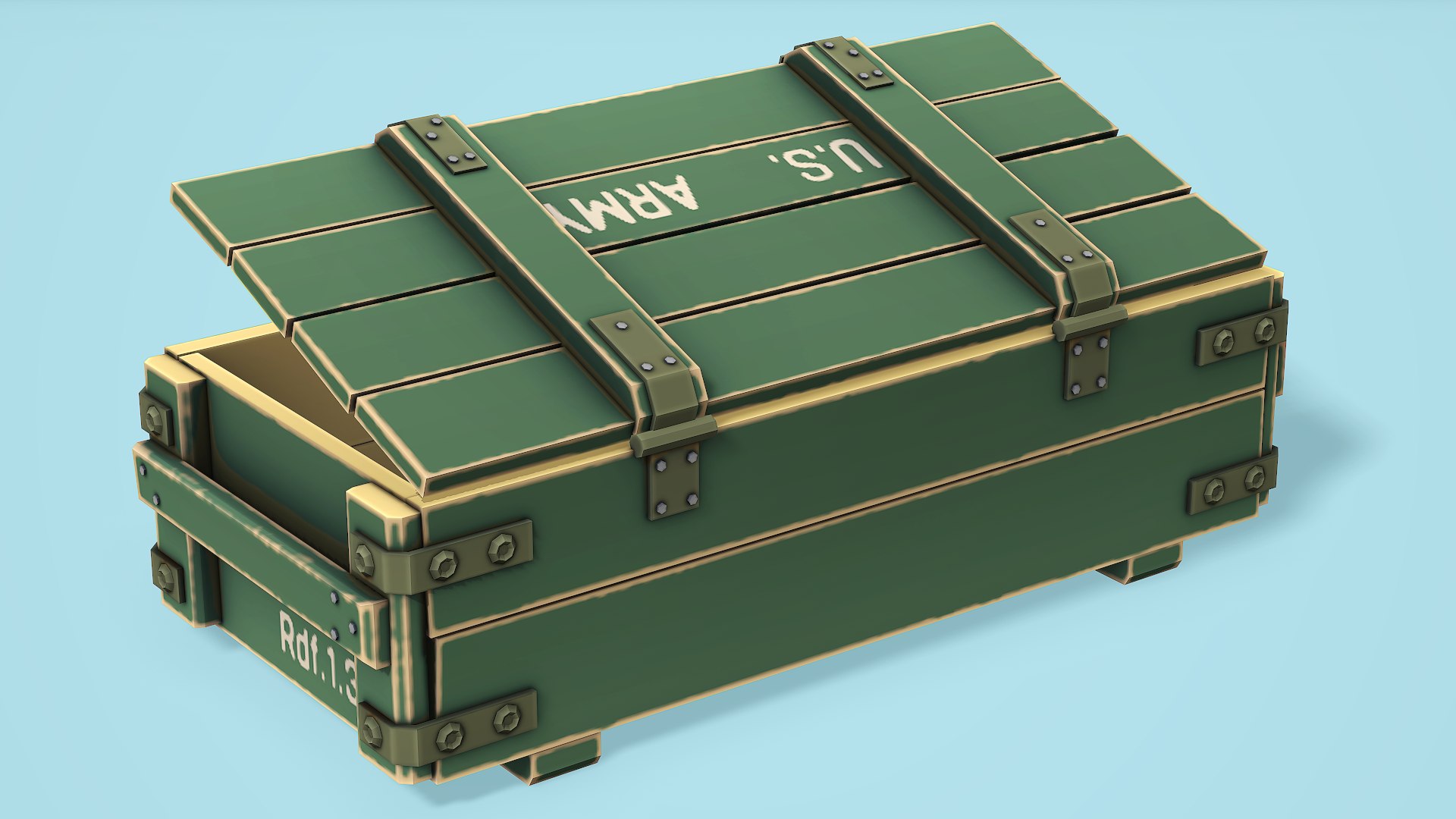 3D Military Crate - Low Poly Mobile Ready - TurboSquid 2038725