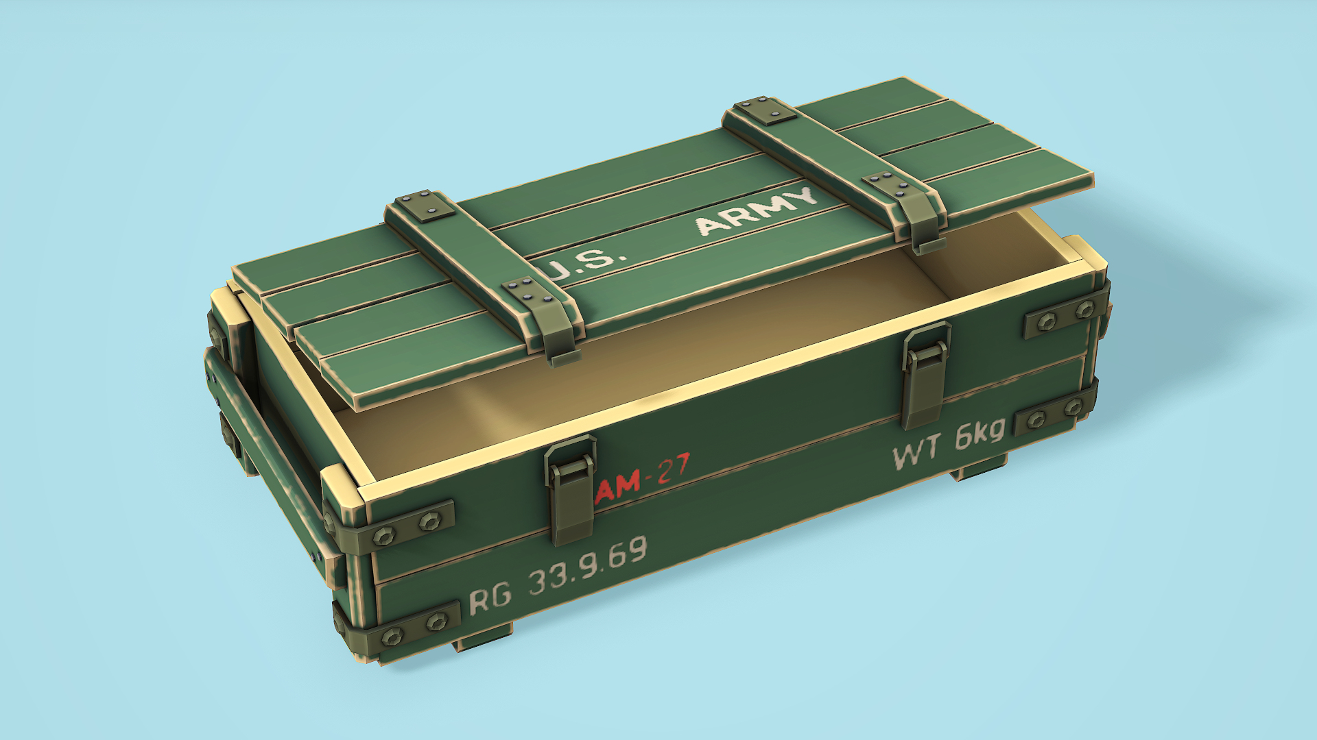 3D Military Crate - Low Poly Mobile Ready - TurboSquid 2038725