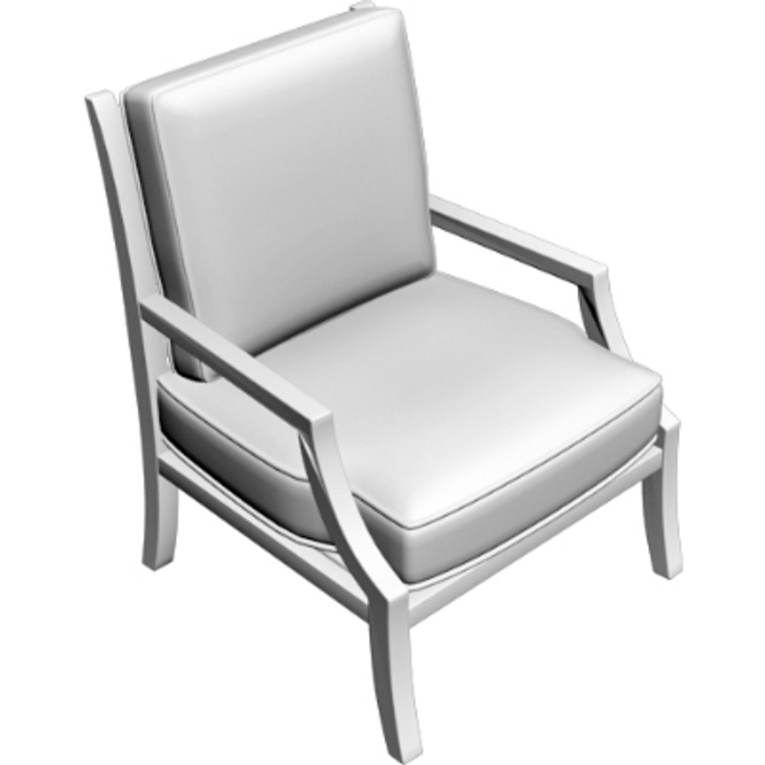 armchair obj