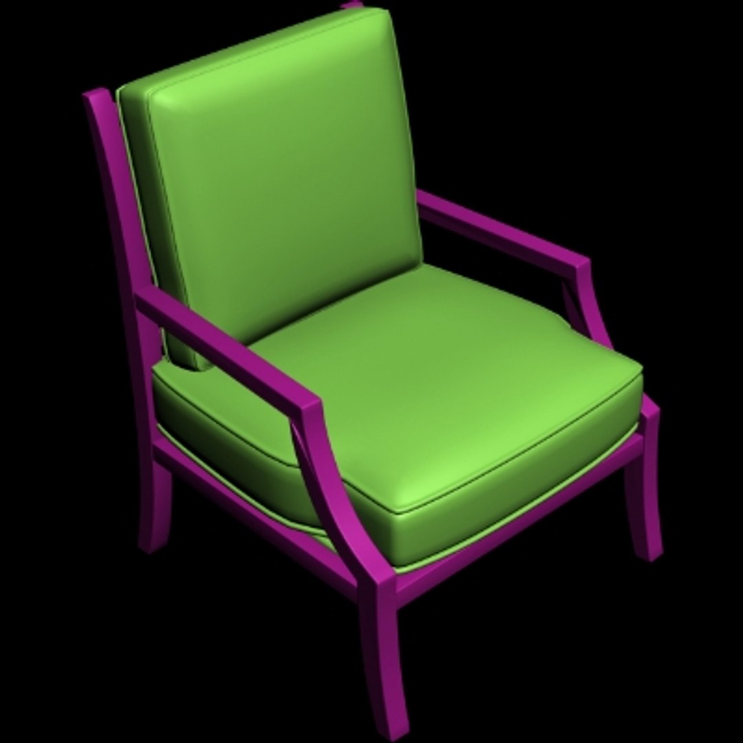 armchair obj