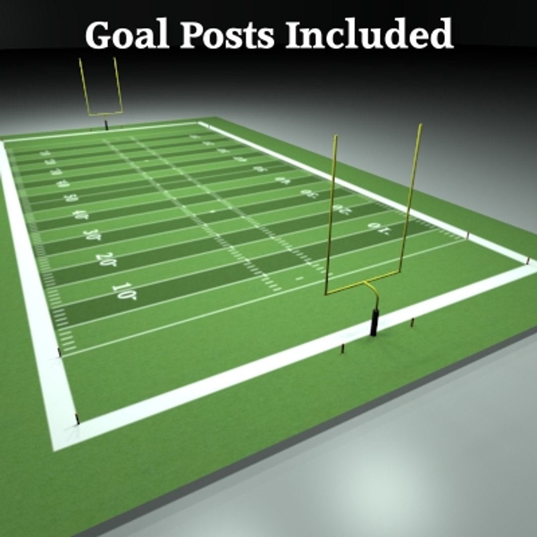 3d Football Field Model